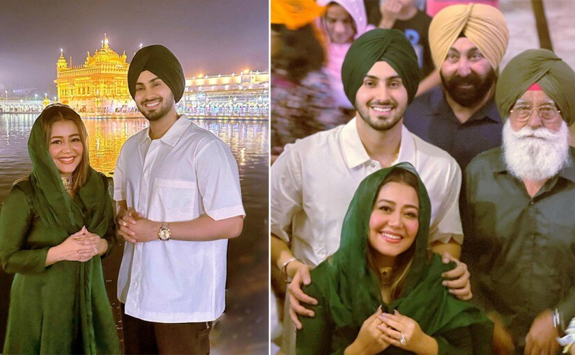 Neha Kakkar Goes Emotional As She Visits Golden Temple With Rohanpreet ...