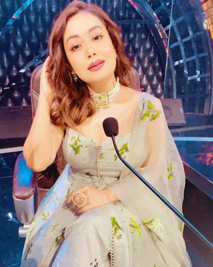 Neha Kakkar Twirls in Rs 38,900 Floral Suit in Throwback Pics From ...