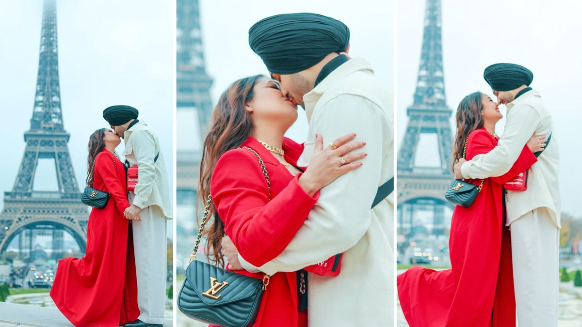 Neha Kakkar-Rohanpreet Singh Goes All Mushy As They Lock Lips In Front ...