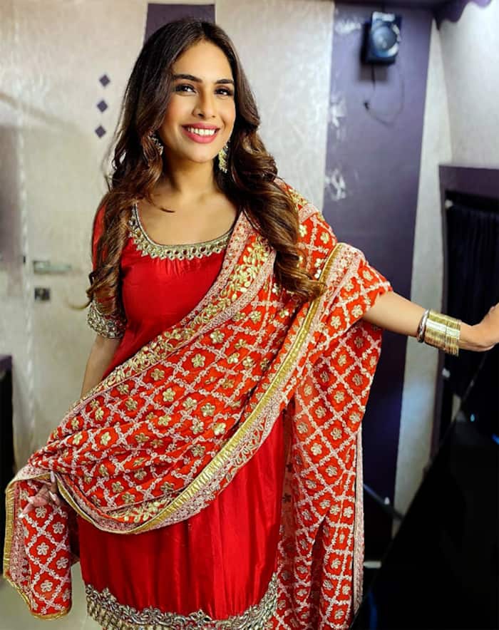 Neha Malik enjoys her shoot