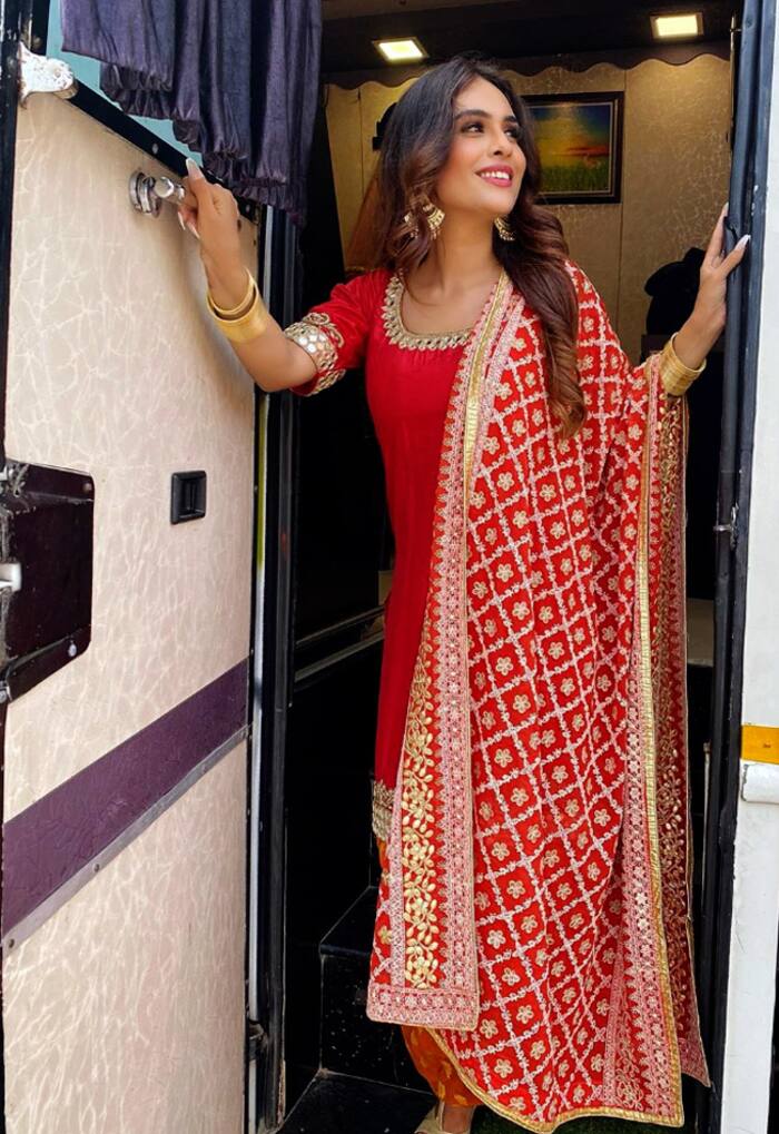 Neha Malik enjoys her shoot