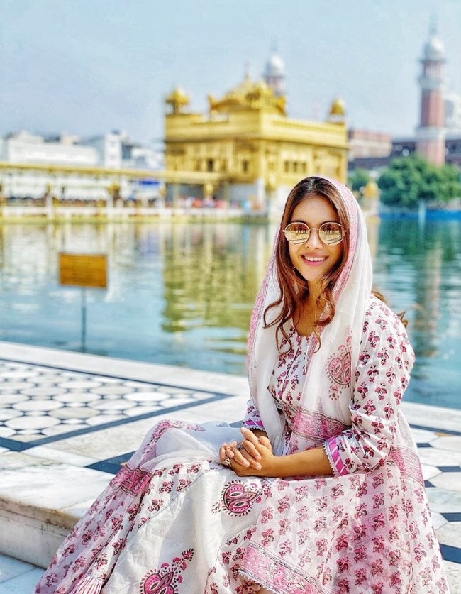 Neha Malik's attractive face