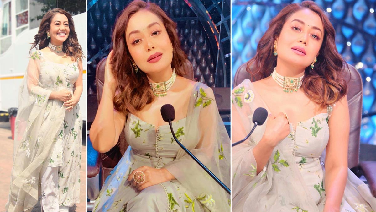 Neha Kakkar Twirls in Rs 38,900 Floral Suit in Throwback Pics From ...