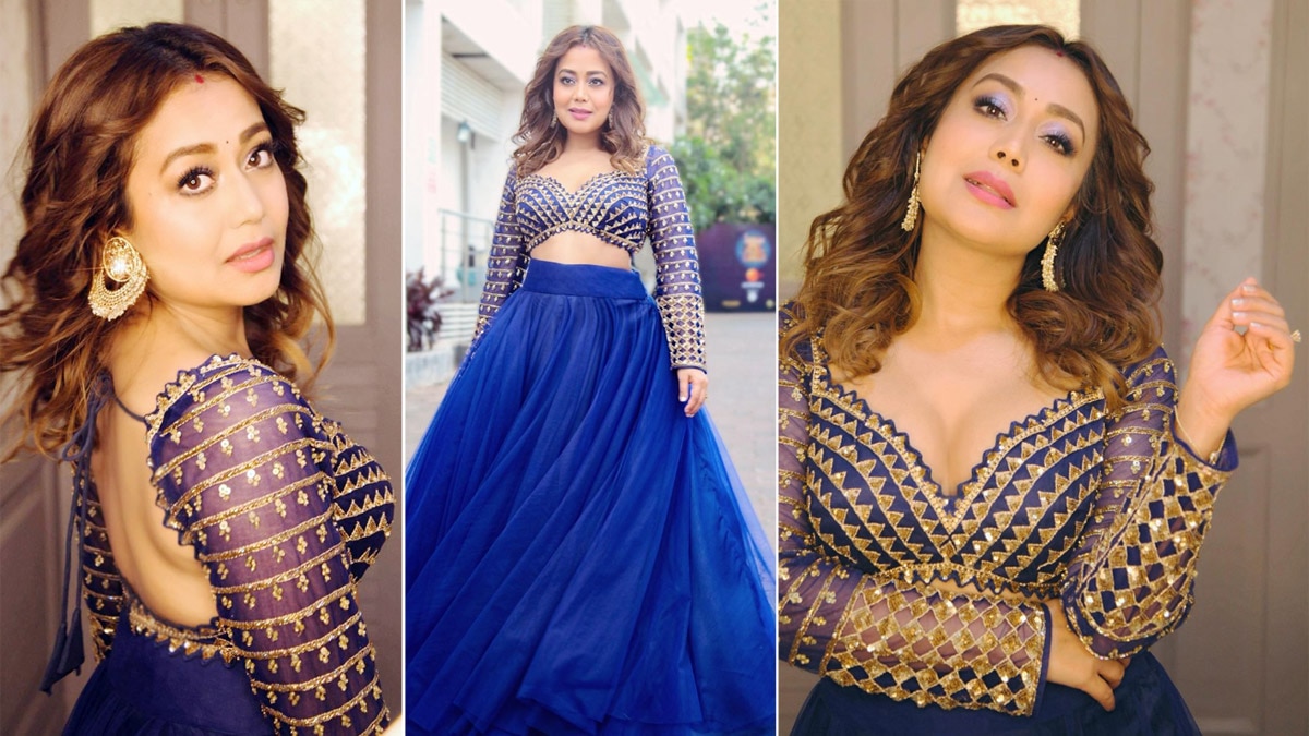 Indian Idol 12: Neha Kakkar Looks Gorgeous in This Blue Lehenga - See ...