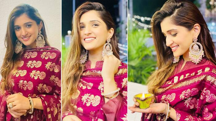 Anupamaa's Kinjal Aka Nidhi Shah Mesmerises With Her Diwali Look - Wine ...