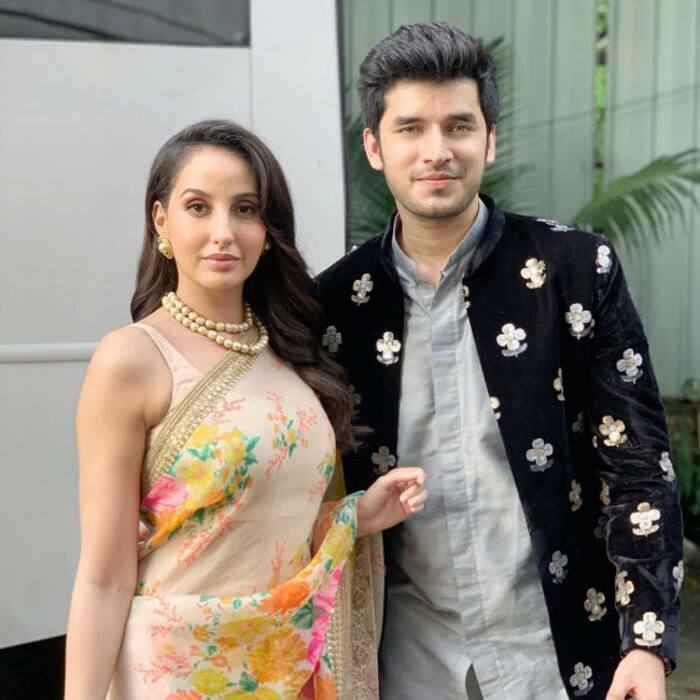 Nora Fatehi creates magic in her chiffon saree designed by Sabyasachi ...