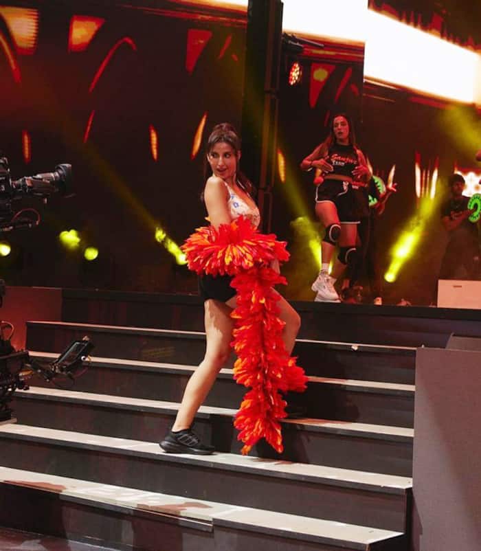 Nora Fatehi Sizzles in Bold Crop-Top And Black Shorts During Dance ...