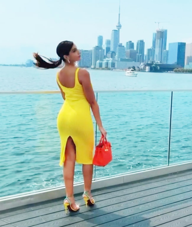 Hot Photos: Nora Fatehi Looks Sexy in Yellow Dress