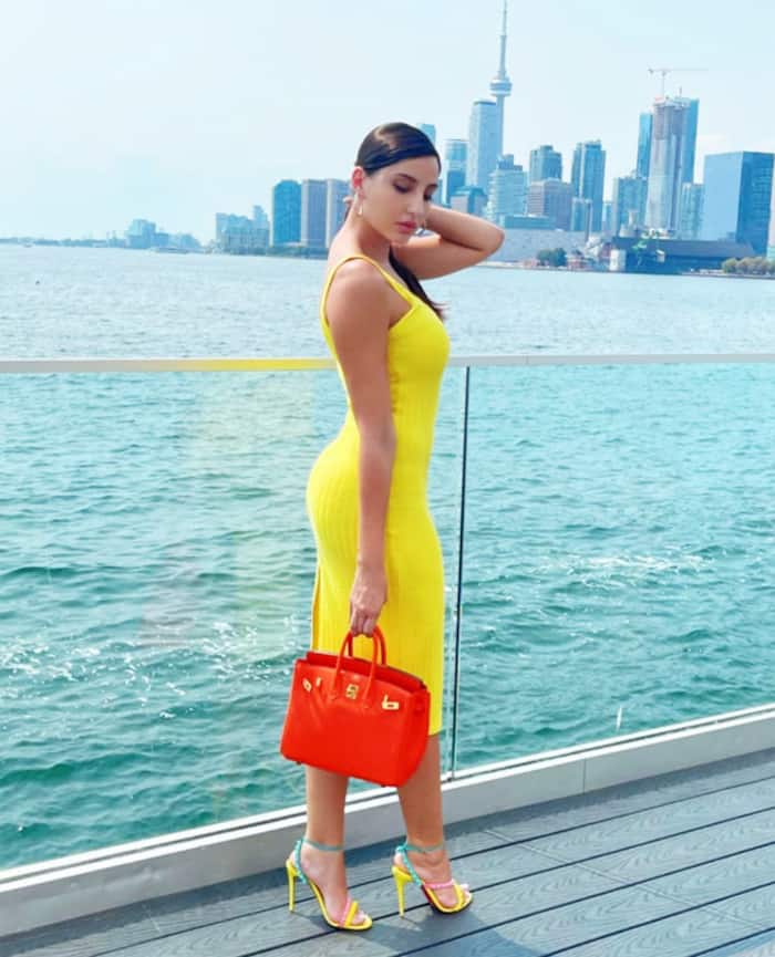 Nora Fatehi Looks Hottest In Yellow Photoshoot