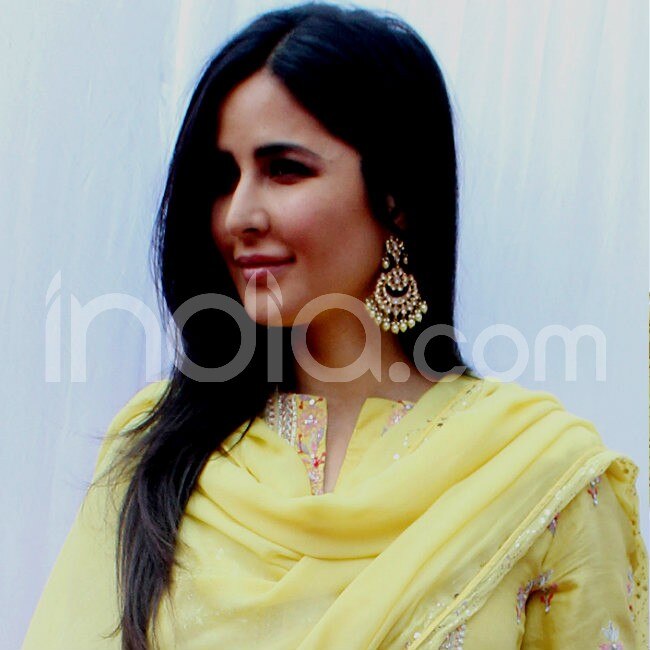Katrina Kaif attends Anurag Basu's Saraswati puja