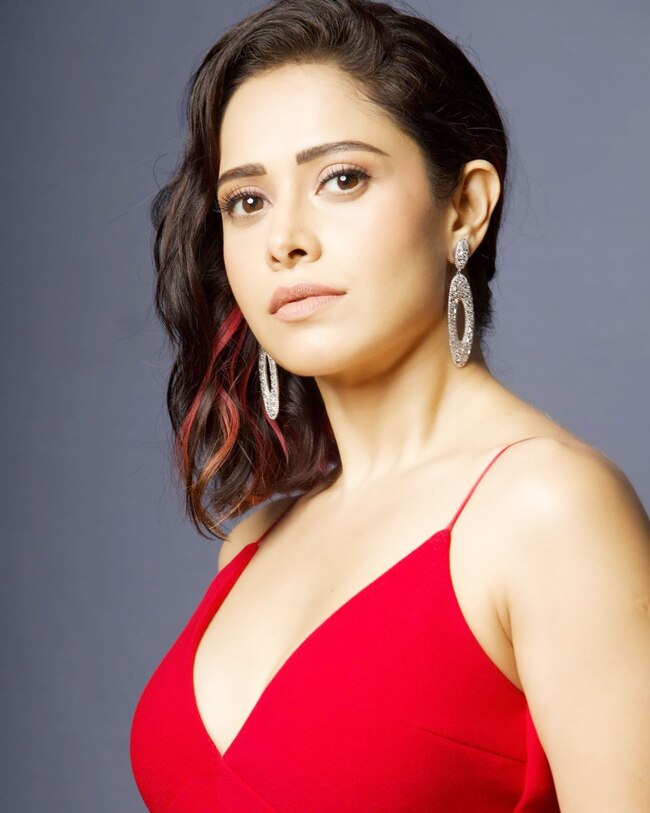 Nushrratt Bharucha Stuns in Red Hot Dress With Plunging Neckline l PHOTOS