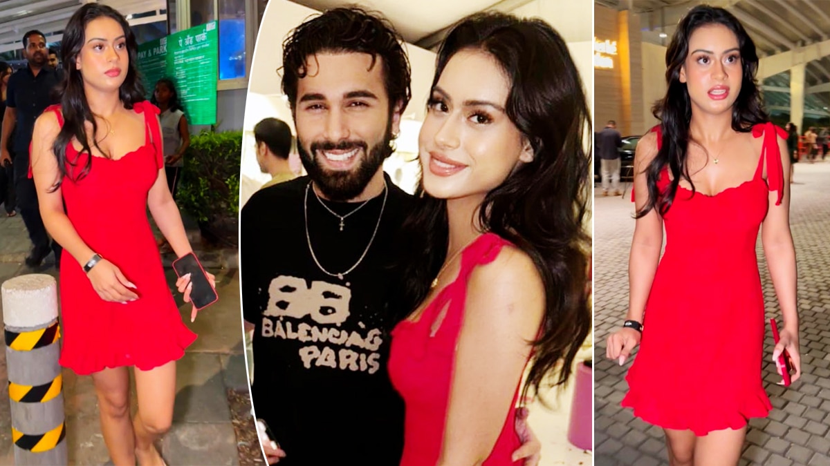 Nysa Devgan Turns Heads in Short Red Dress, Parties With Orry And ...