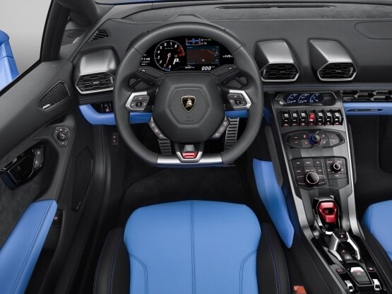 The new Huracan Spyder comes with outer skin which is made from ...