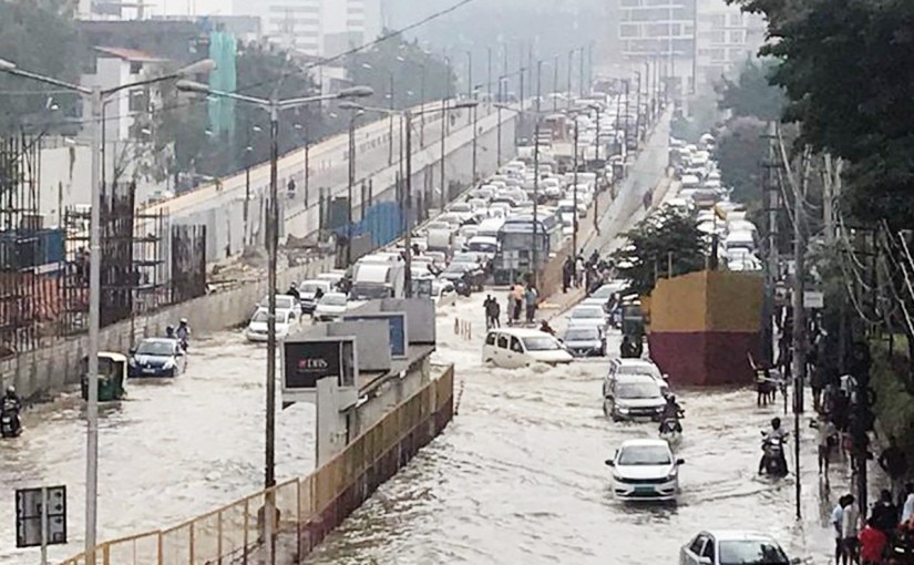 Outer Ring Road inundated