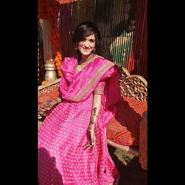 Gautam Rode and Pankhuri Awasthy during their engagement ceremony