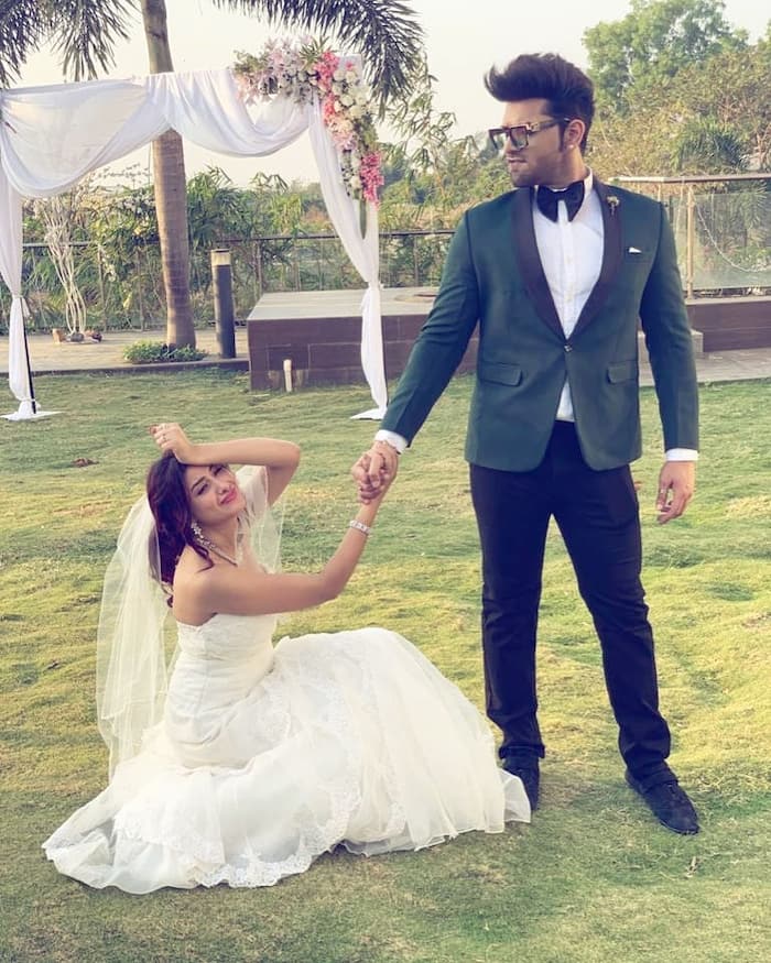 Paras Chhabra, Mahira Sharma Stuns Fans With Bridal Photoshoot