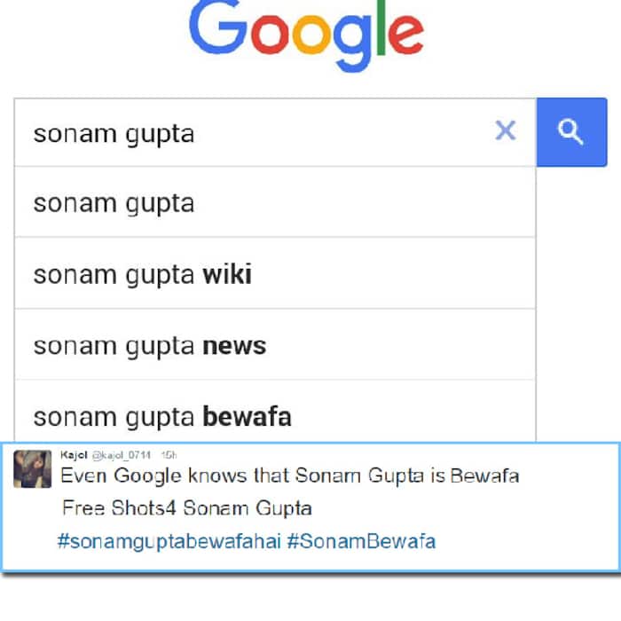 7 Sonam Gupta Bewafa Hai memes by Twitterati that will leave you ROFL!