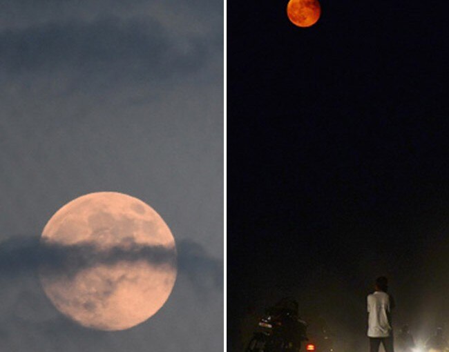 Pictures of full moon on Sharad Purnima or Kojagiri Purnima