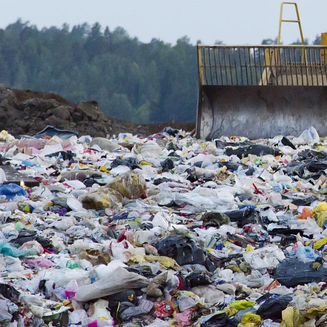 Plastic creates water and land pollution