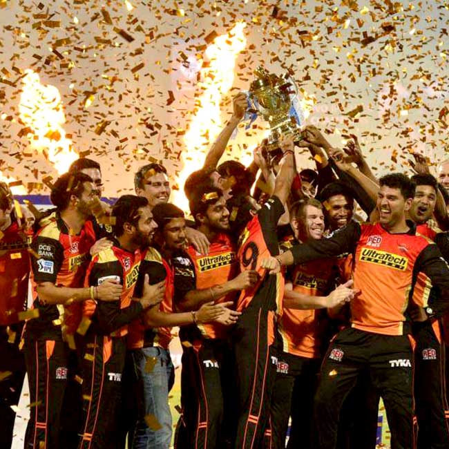 David Warner clicked after the winning the IPL title 2016