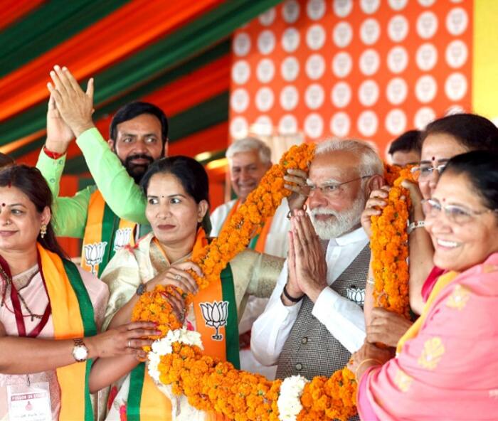 IN PICS: PM Modi's First Lok Sabha Campaign In Haryana This Election Season
