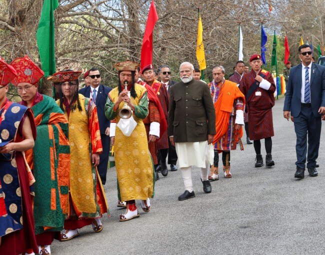 PM Modi arrives in Bhutan on two day State visit