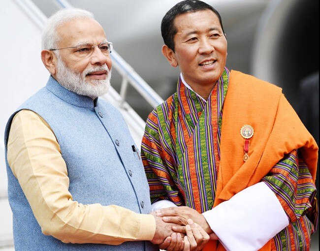 PM Modi Arrives in Bhutan, Receives Guard of Honour | See Pics