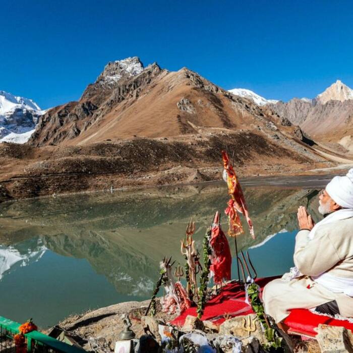In Pics: PM Modi In Uttarakhand, Offers Prayers At Parvati Kund, Adi ...