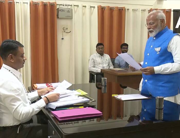 PM Modi in Varanasi: PM Modi Files Nomination Papers From Varanasi Lok Sabha Seat