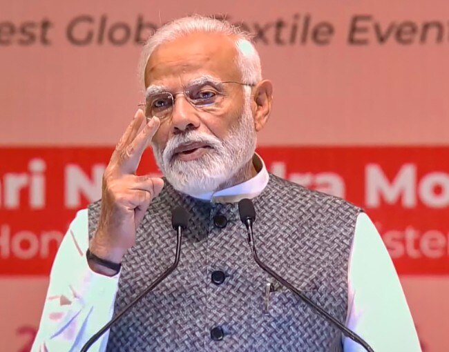 In Pics: PM Modi Inaugurates Bharat Tex 2024 at Bharat Mandapam