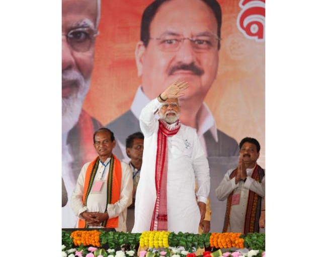 PM Modi on campaign trail across Odisha