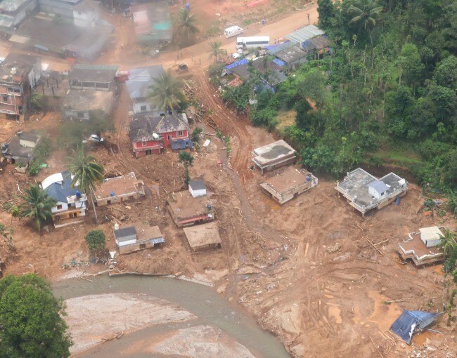 PM Modi undertakes aerial survey of landslide affected areas in Wayanad