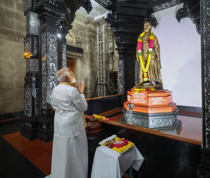 PM Modi Visits Bhagavathy Amman Temple In Kanyakumari - See Pics