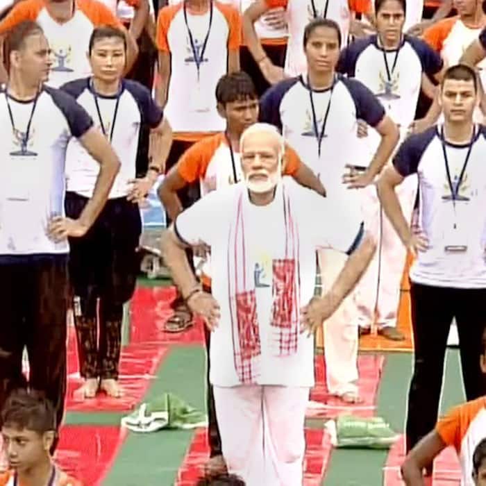 International Yoga Day: From land to air and sea, people observed the ...