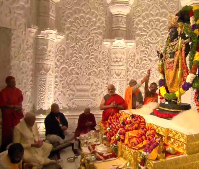 The idol of Ram Lalla unveiled