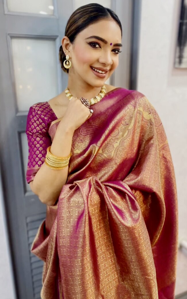 Mom-to-be- Pooja Banerjee Looks as Graceful as Setting Sun in a ...