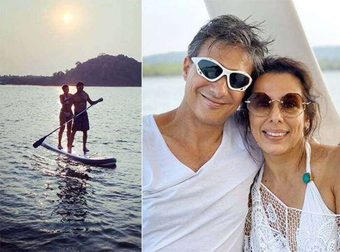Pooja Bedi Looks Smoking Hot in Bikini as She Vacays With Fiance Maneck ...