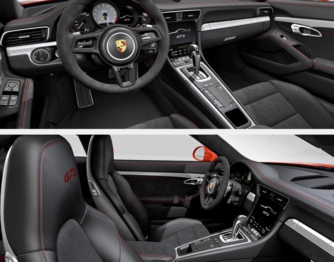 Porsche 911 GT3 interiors