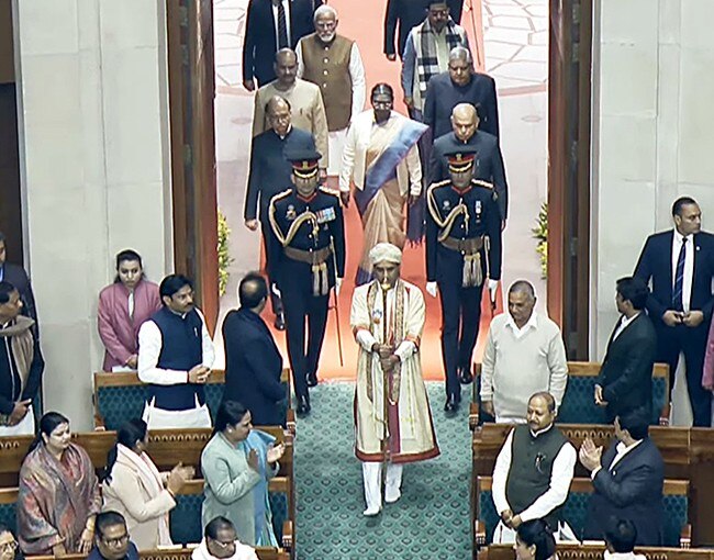 President Murmu Enters New Parliament