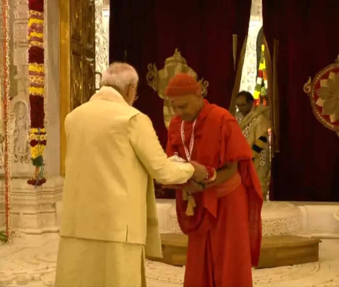 Ayodhya Ram Temple Consecration: PM Modi Performs Rituals, Ram Lalla Idol Unveiled - In Pics