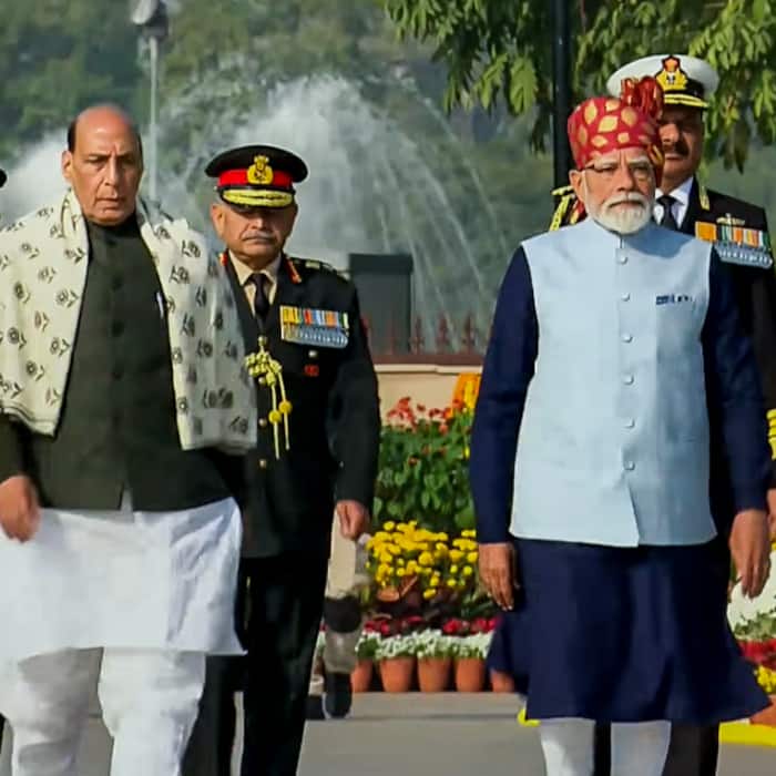Prime Minister Narendra Modi attends the 77th Republic Day celebrations ...
