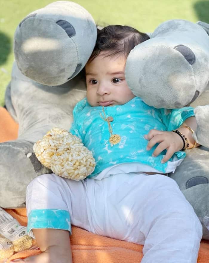 Puja Banerjee’s Baby Boy Krishiv Gives Competition To Taimur Ali Khan ...