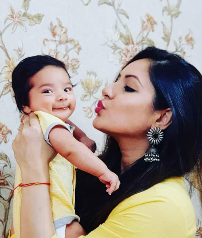 Puja Banerjee’s Baby Boy Krishiv Gives Competition To Taimur Ali Khan ...