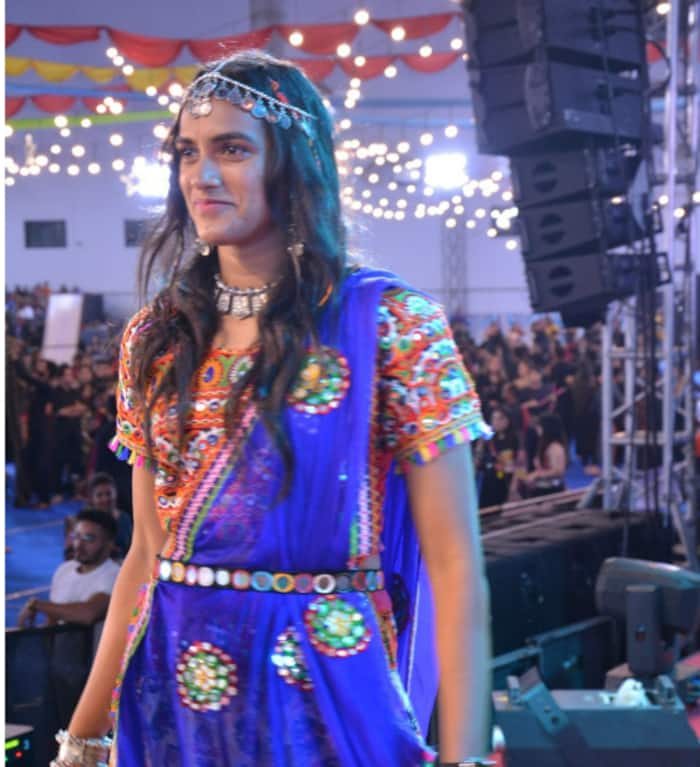 PV Sindhu Showcases Her Dancing Skills at Garba Night in Surat | SEE PHOTOS