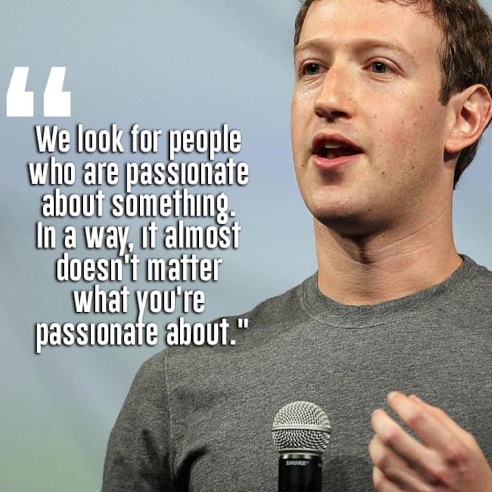 Mark Zuckerberg’s inspirational quote