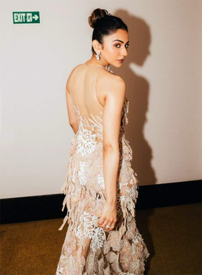 Rakul Preet Singh Stuns in Hot Beige Bodycon Gown, Pics
