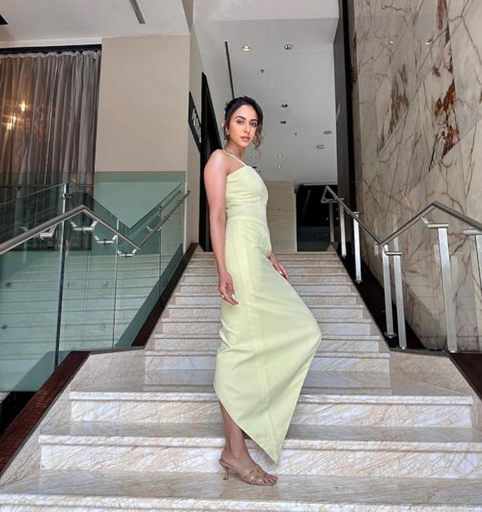 Rakul Preet Singh Exudes Glamour in Hot Bodycon High-Slit Dress, Pics
