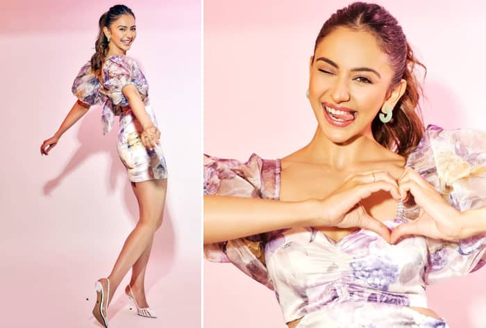 Rakul Preet Singh Stuns in Hot Floral Mini Dress For 'I Love You ...