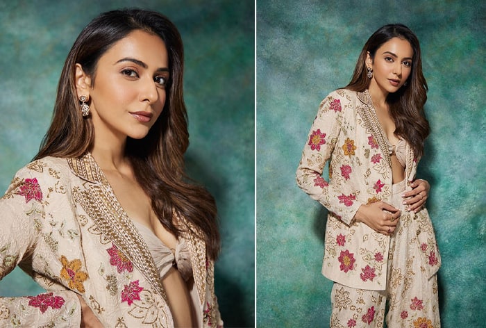 Rakul Preet Singh Stuns in Hot Bralette And Matching Flared Pants, Pics
