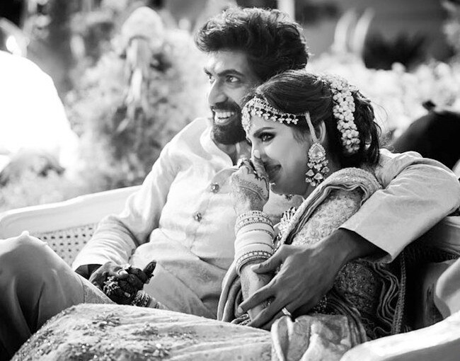 Rana Daggubati Miheeka Bajaj Enjoy Their Reception
